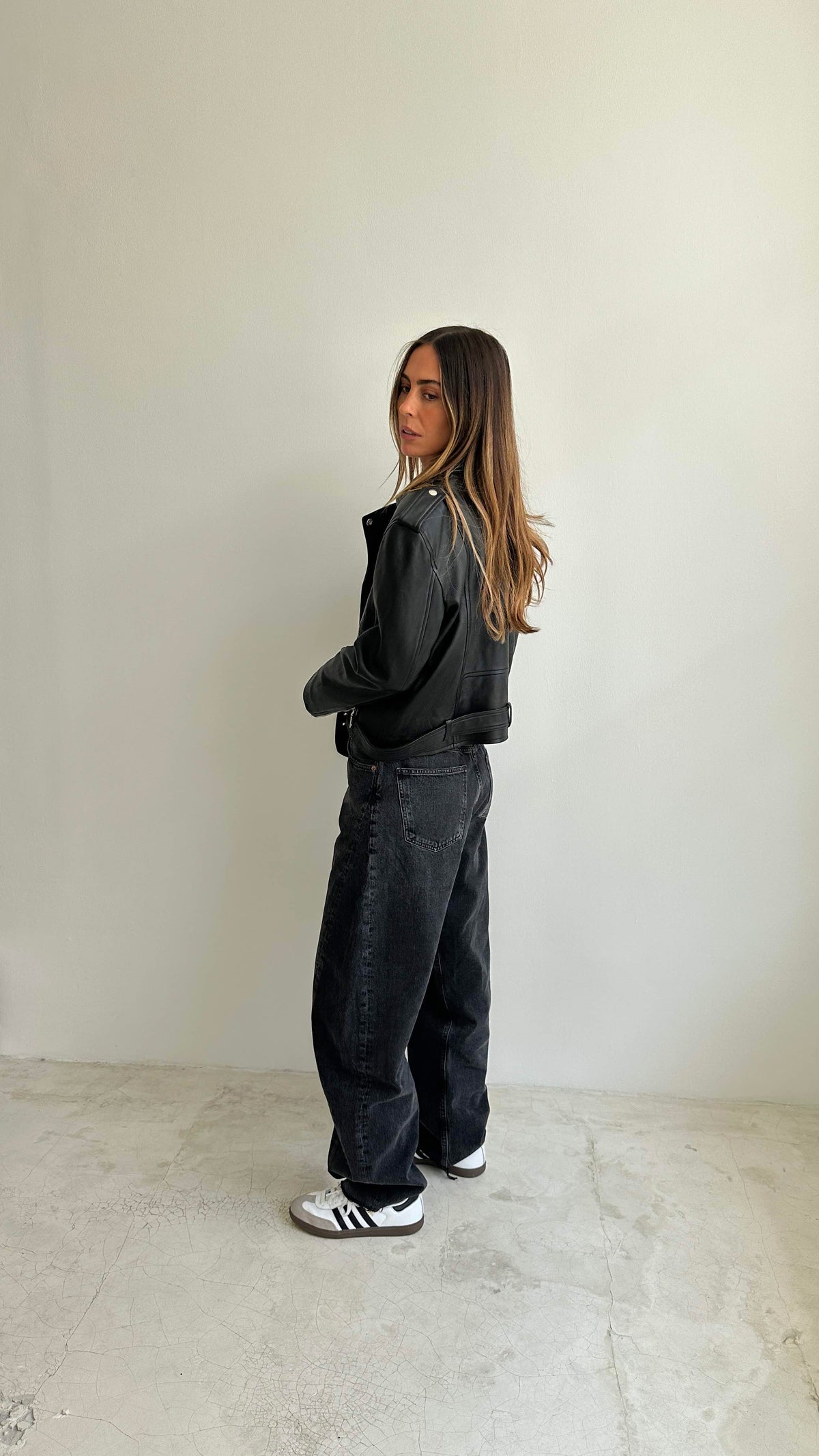 BASIC LEATHER JACKET in BLACK – Les.Basics