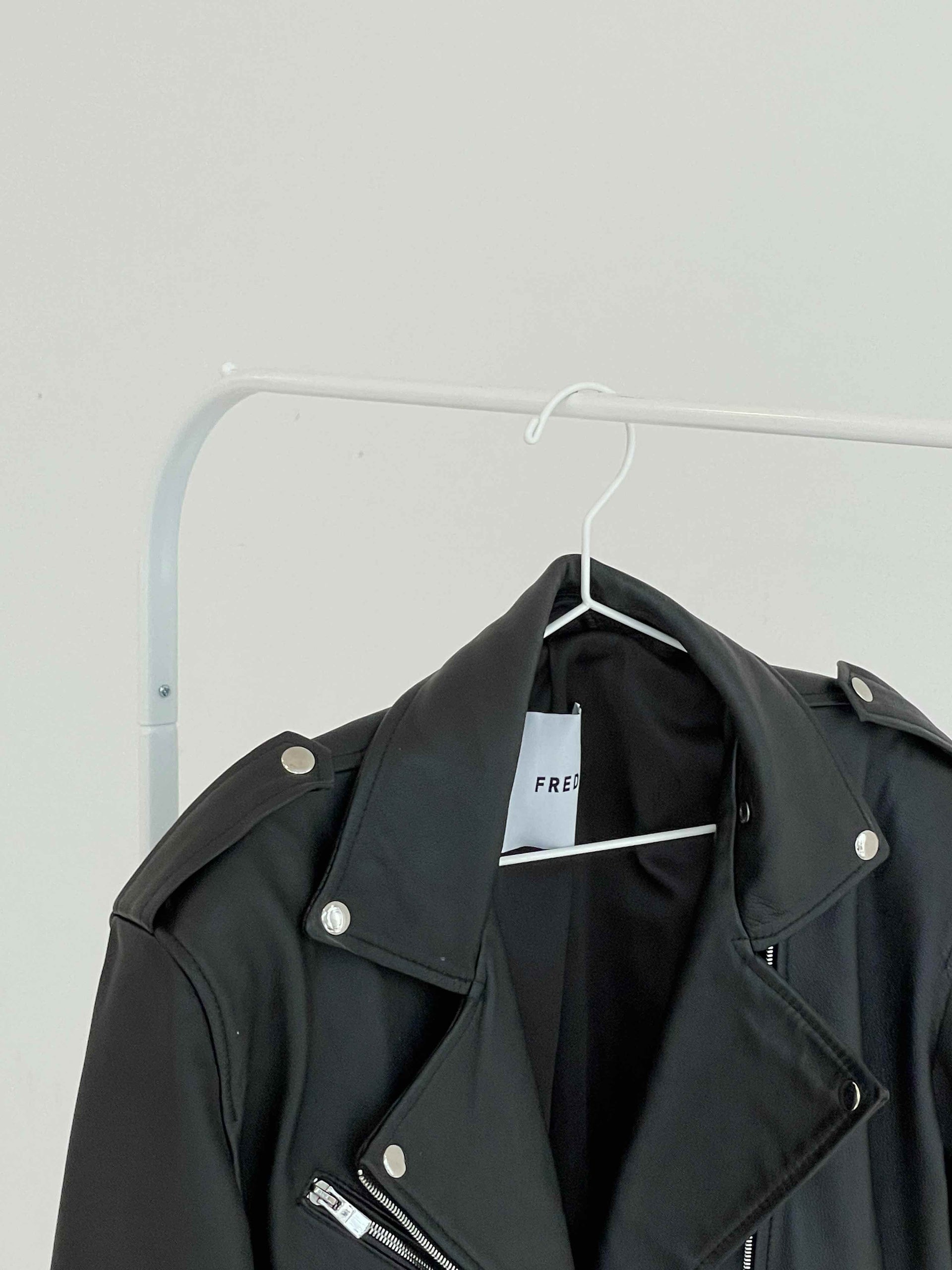 BASIC LEATHER JACKET in BLACK – Les.Basics